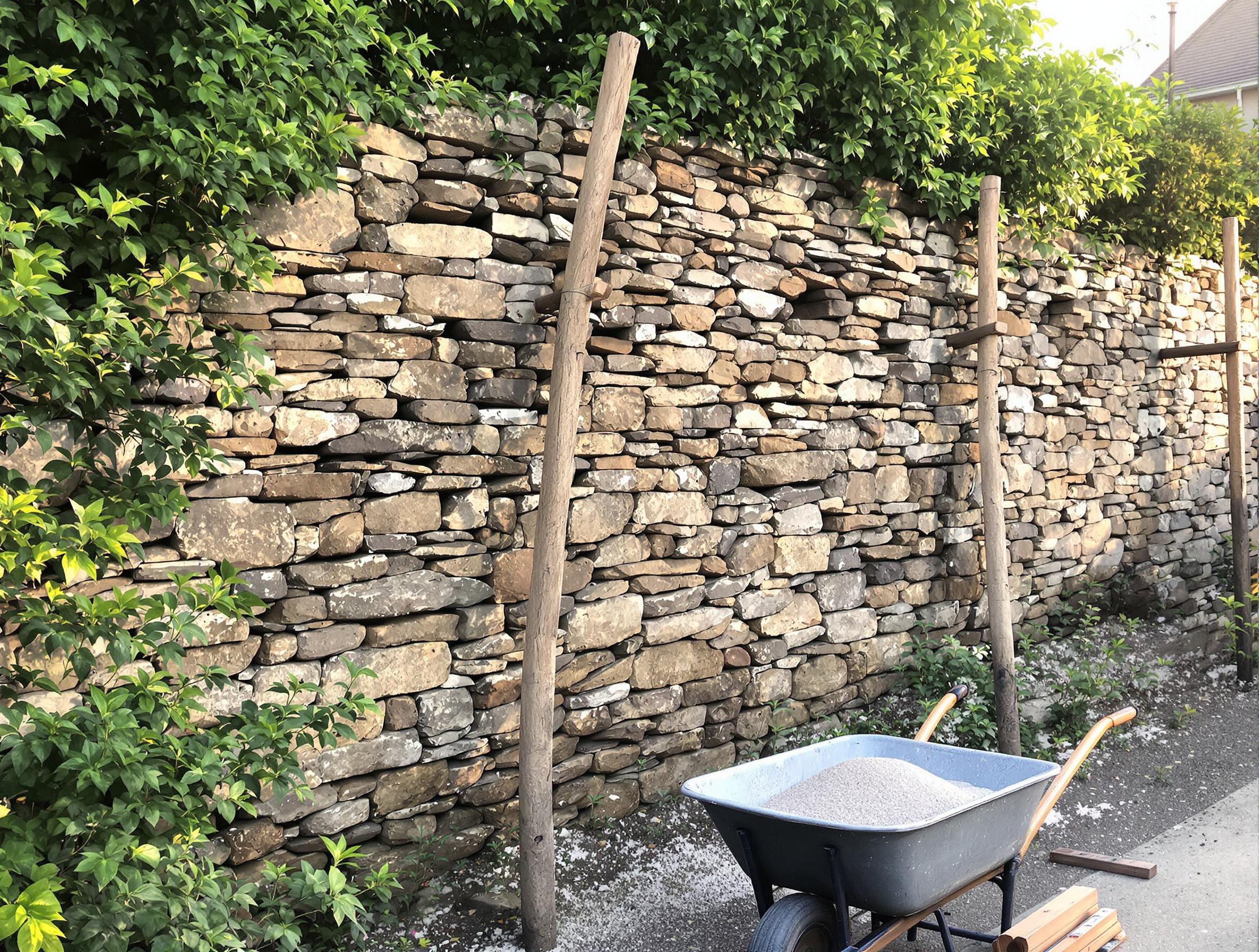 Comment consolider un mur en pierre qui penche